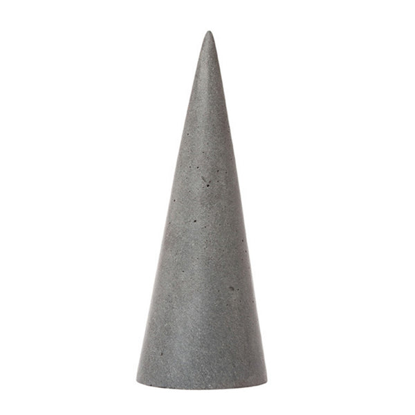 Small Concrete Cone - Natural Grey – The Design Edit