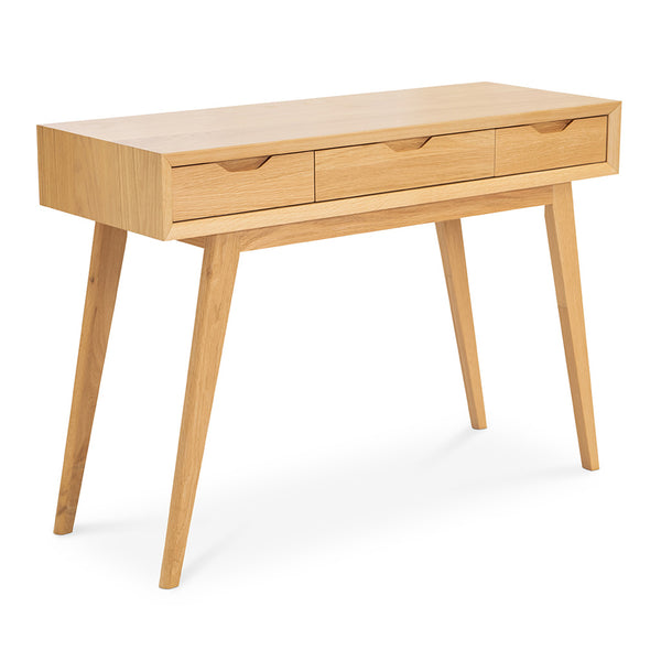 Erika Scandinavian Wooden Console Table with Drawers - The Design Edit ...