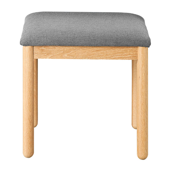 Natsumi Japanese Wooden Upholstered Stool - The Design Edit, Melbourne ...