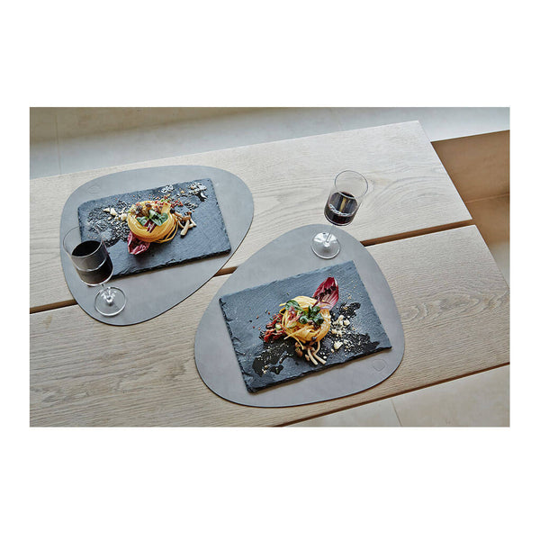 Nupo Curve Table Mat, Large in Light Grey – The Design Edit